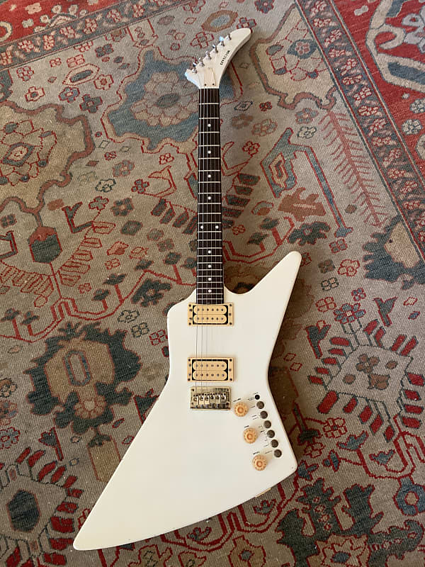 1980s Cort Effector electric guitar Explorer with built in | Reverb