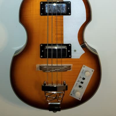 Rogue Violin Bass (McCartney Hofner Style) with Soft Case | Reverb