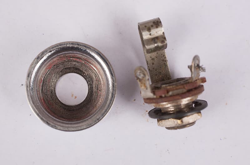 Fender Telecaster Jack Cup with Jack and Cup 1954 | Reverb