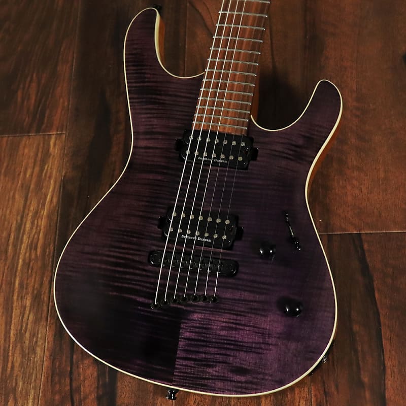 Mayones Setius 7 Trans Dirty Violet Gloss (05/19) | Reverb