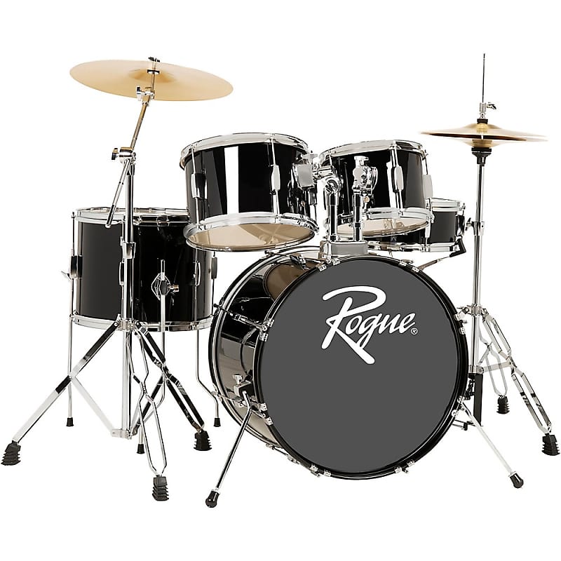 Rogue RGD0520 5-Piece Complete Drum Set Black | Reverb