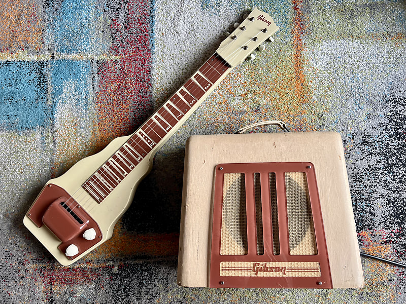Gibson BR9 Lap Steel and Matching Amplifier 1948 - Coffee and | Reverb