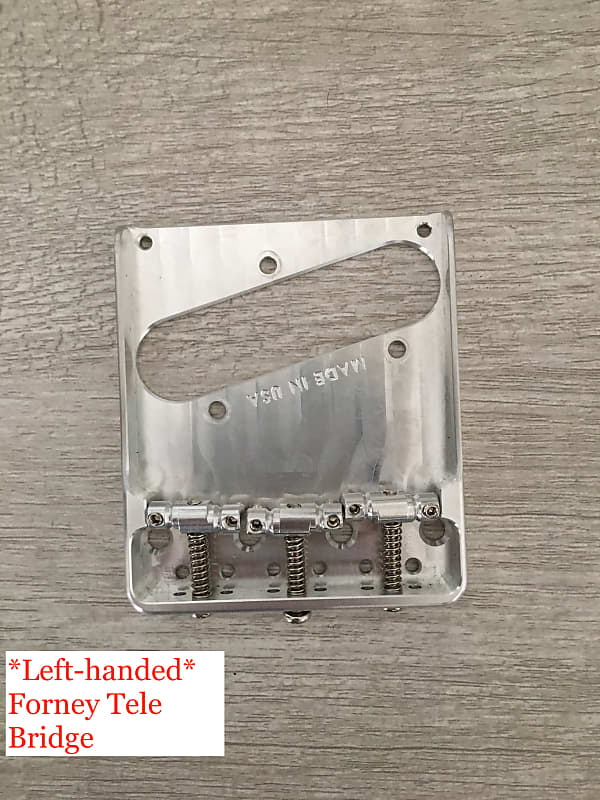 Forney Custom Left-Handed Tele Bridge with two sets of | Reverb