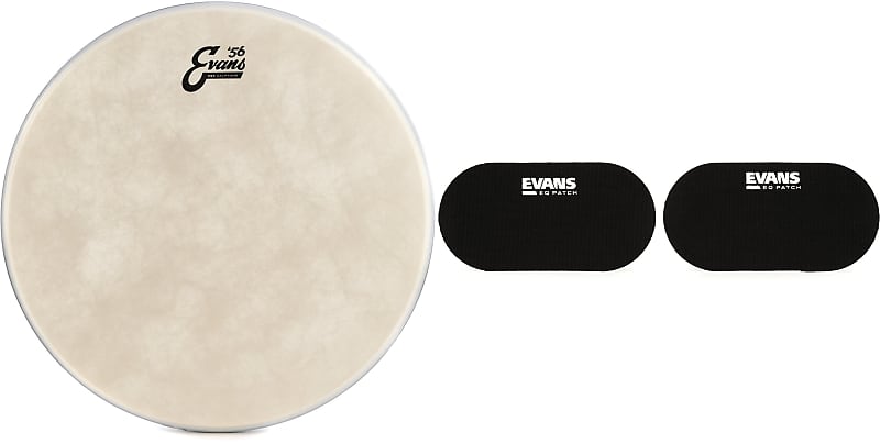 Evans EQ4 Calftone Bass Drumhead - 18 inch Bundle with Evans | Reverb