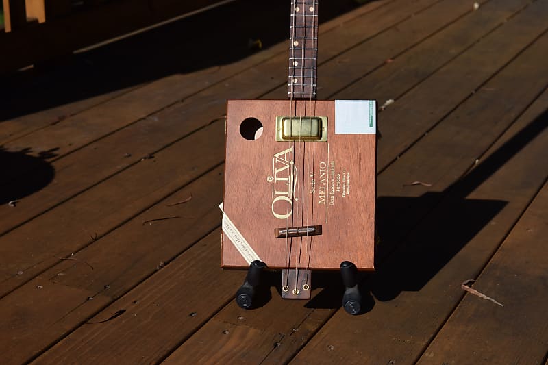 Cigar box guitar, 3 string electric guitar, cbg | Reverb