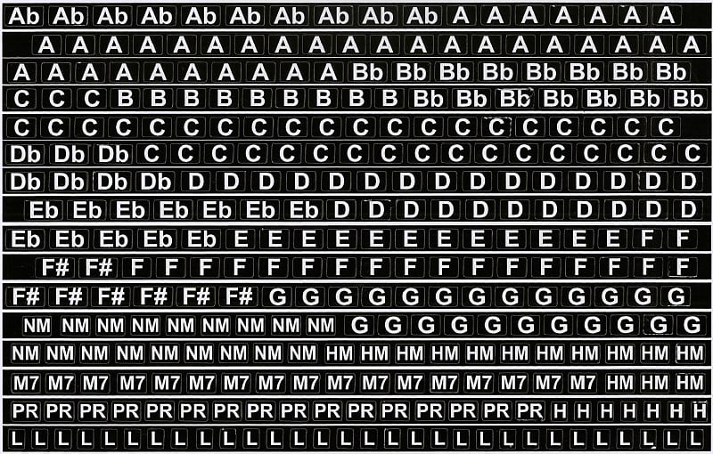 Richard Sleigh Harmonica Key Labels | Reverb