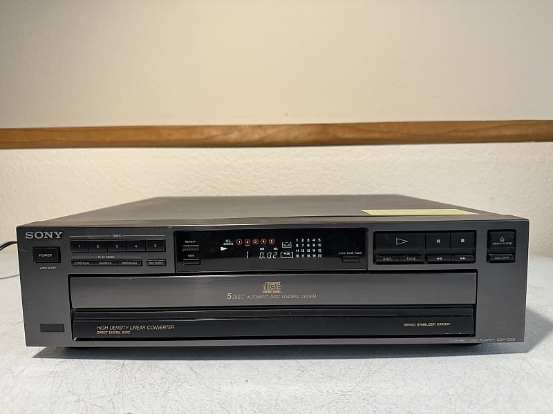 Sony CDP-C331 CD Changer 5 Compact Disc Player HiFi Stereo | Reverb