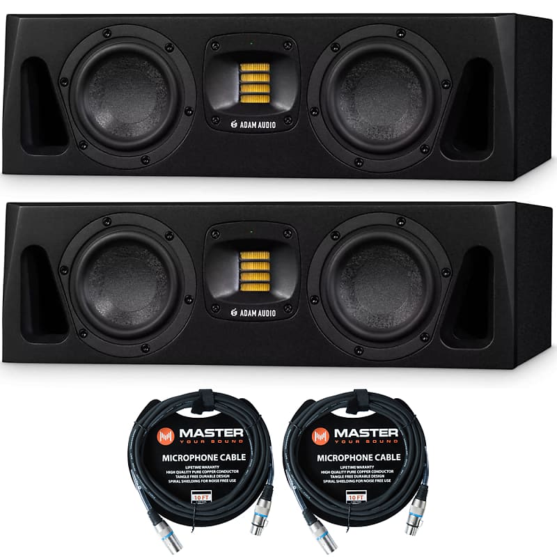 Adam A44H Dual-4-Inch Active Studio Monitor Speakers, | Reverb