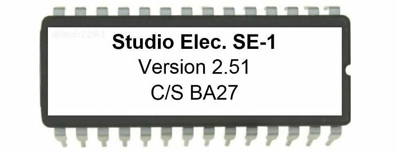 Studio Electronics SE-1 - V. 2.51 Update Firmware Eprom Os | Reverb UK