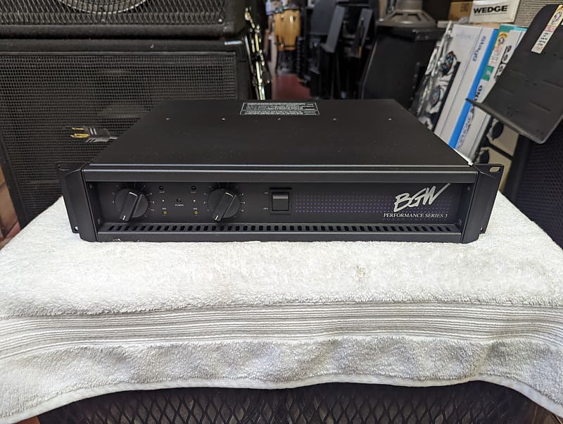 Closet Find! 1996 BGW Performance Series 1600 Watt Stereo | Reverb