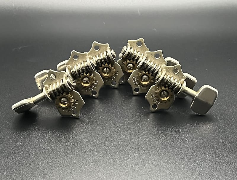 1940s / 1950s Grover Open Back Tuner Set - 3 a side - Nickel | Reverb