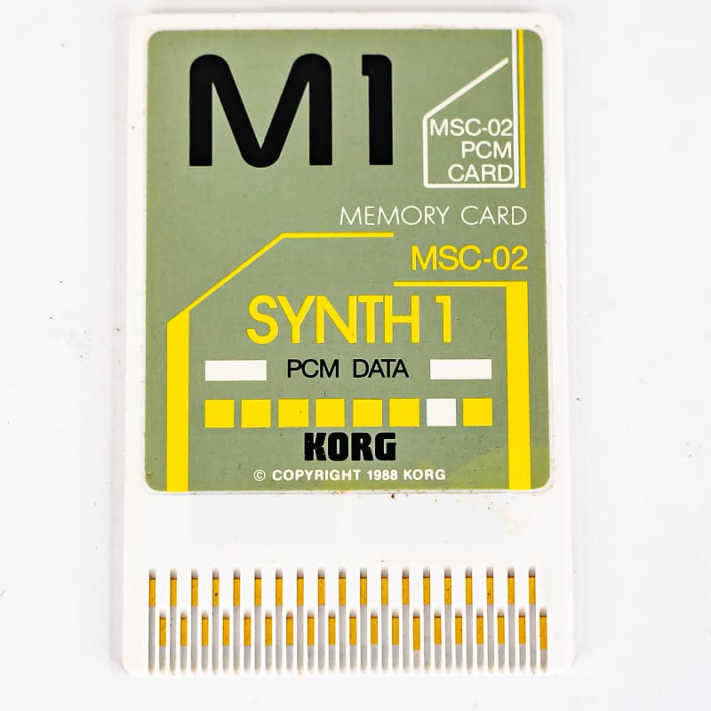 Korg MSC-02 Synth 1 Rom Expansion PMC Card for Korg M1 M1R | Reverb
