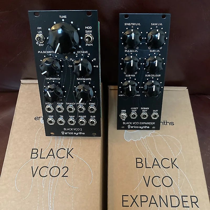 Erica Synths Black VCO 2 + VCO Expander-New with Full | Reverb