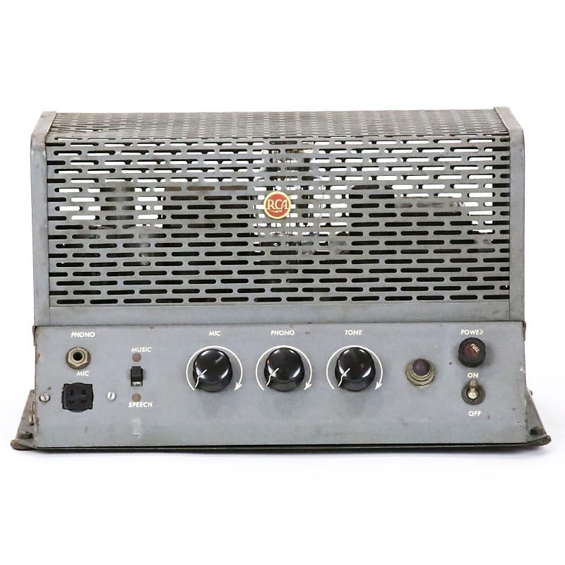 1946 RCA MI-12222Y Vintage PA Microphone Theater Mixer | Reverb