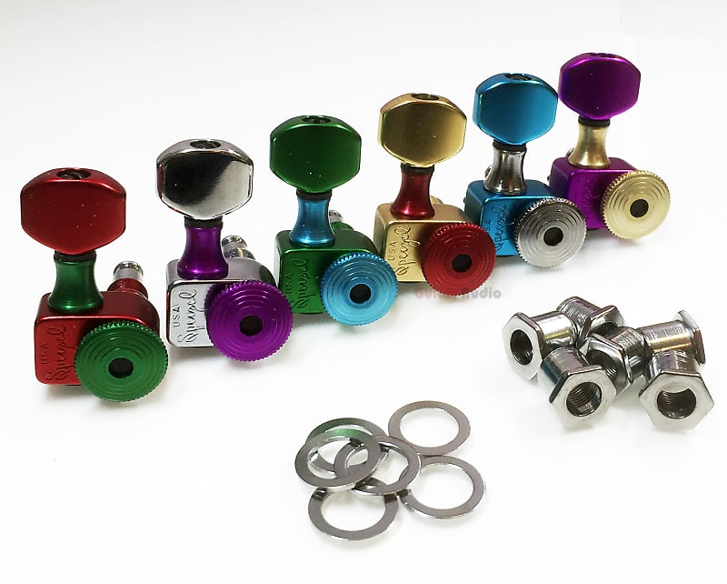 Sperzel 6-In-Line Trimlok Locking Tuners Pegs - TUTTI FRUTTI, | Reverb