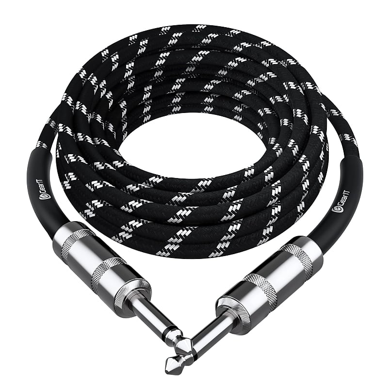 Audio Instrument Cable (25Ft) 1/4 Inch To 1/4 Inch Straight | Reverb