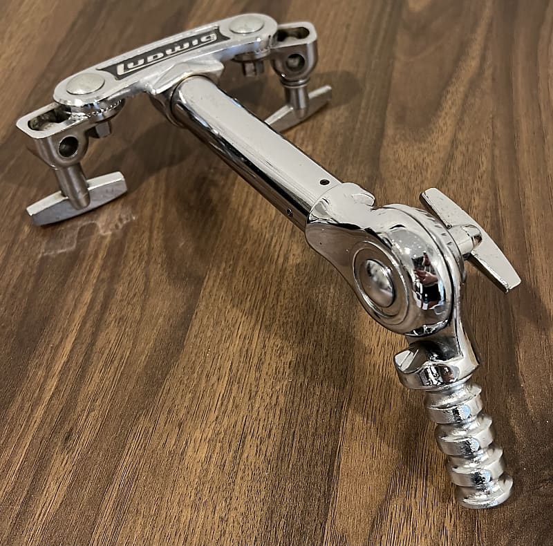 RARE - Vintage Ludwig Modular Double Tom Ratchet Mount | Reverb
