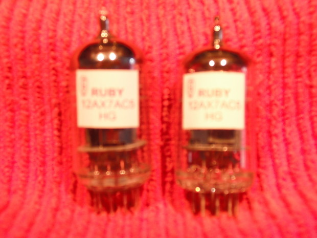 Ruby 12AX7 Pre Amp Tubes (Pair) | Reverb