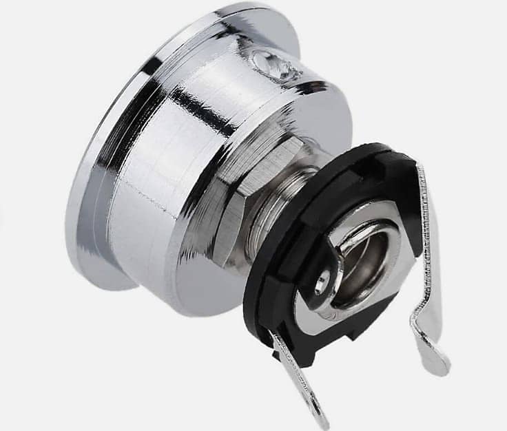 Unknown Telecaster Output Jack 2024 - chrome | Reverb