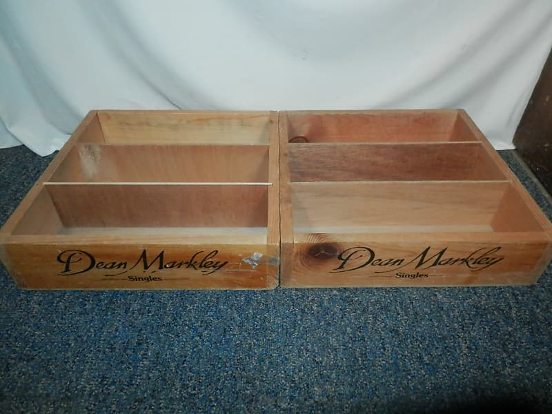 Dean Markley Wooden Boxes for Guitar String Retail Display | Reverb