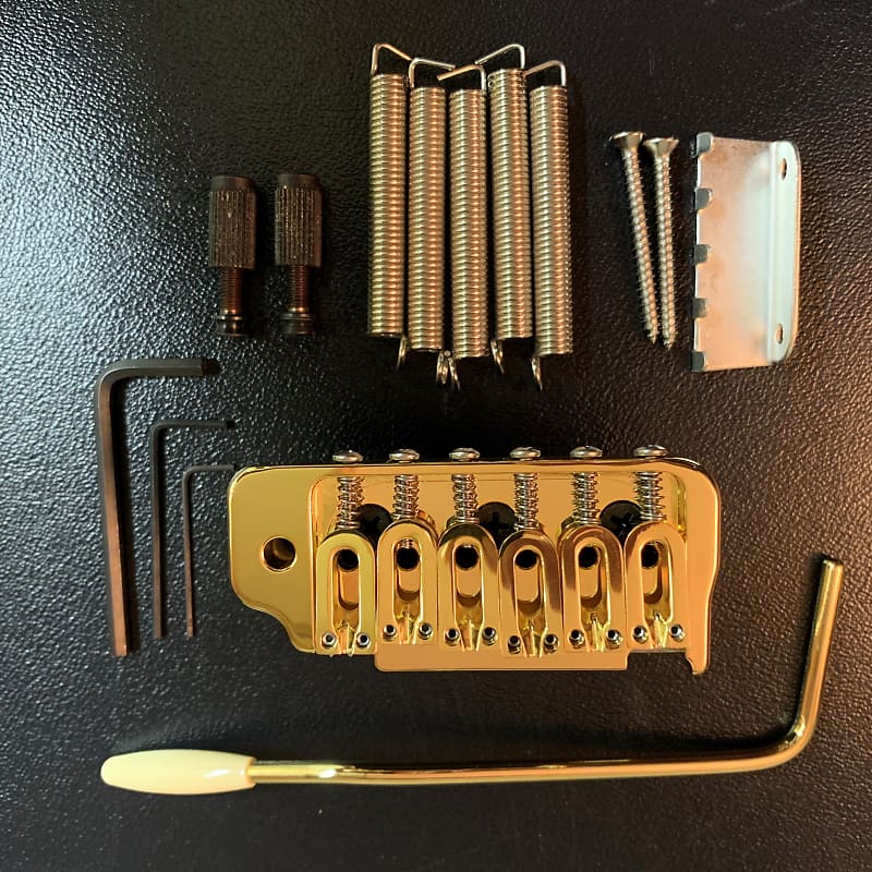 Hipshot US Contour 2-Point Strat Tremolo Bridge Gold – | Reverb