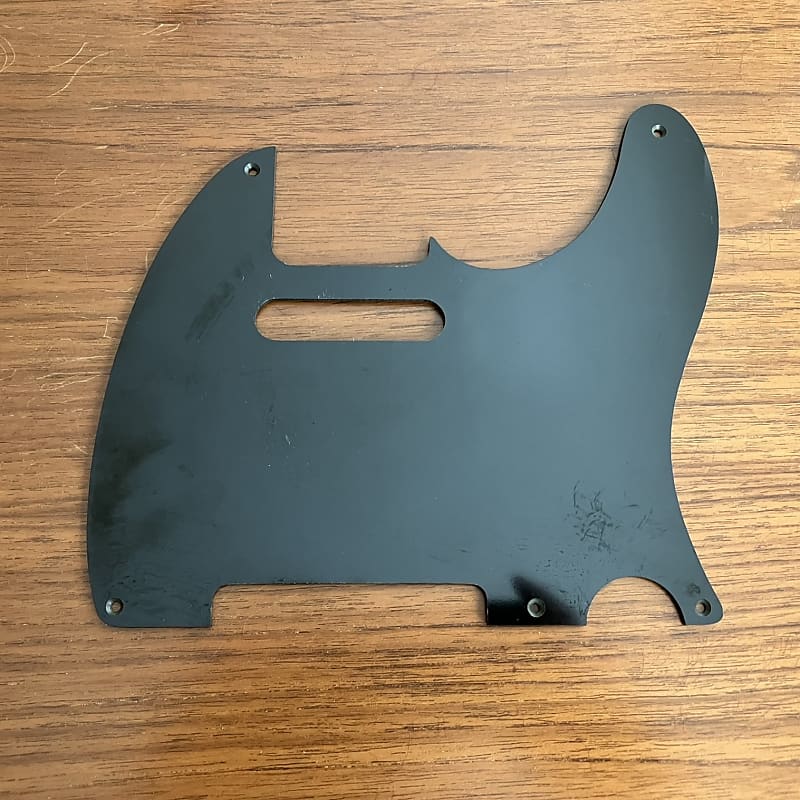 Fender Telecaster Black Pickguard--5 hole single-ply for '52 | Reverb
