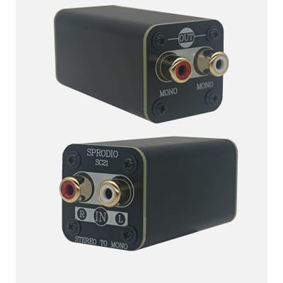 Sprodio Single Stereo To Mono Converter, Rca L/R Audio | Reverb