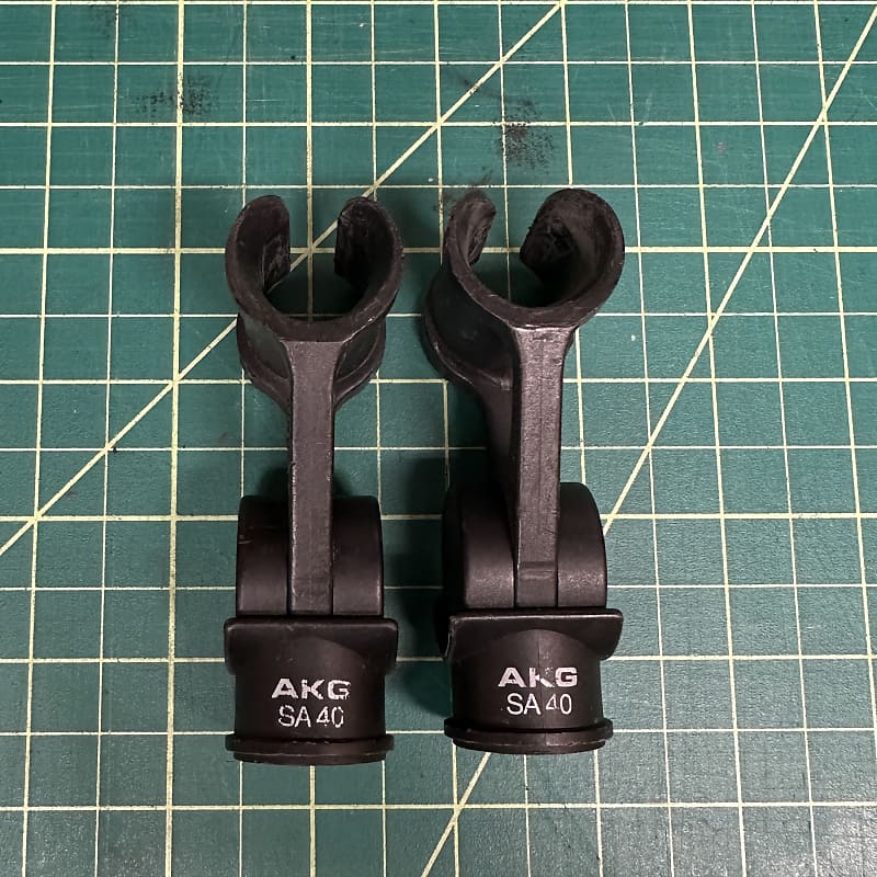 Lot of 2x Original AKG SA40 Mic Clips | Reverb