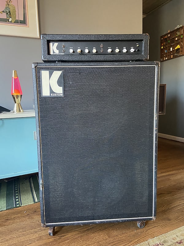 Kustom Bass III Stack Head and 2x15” Cab | Reverb