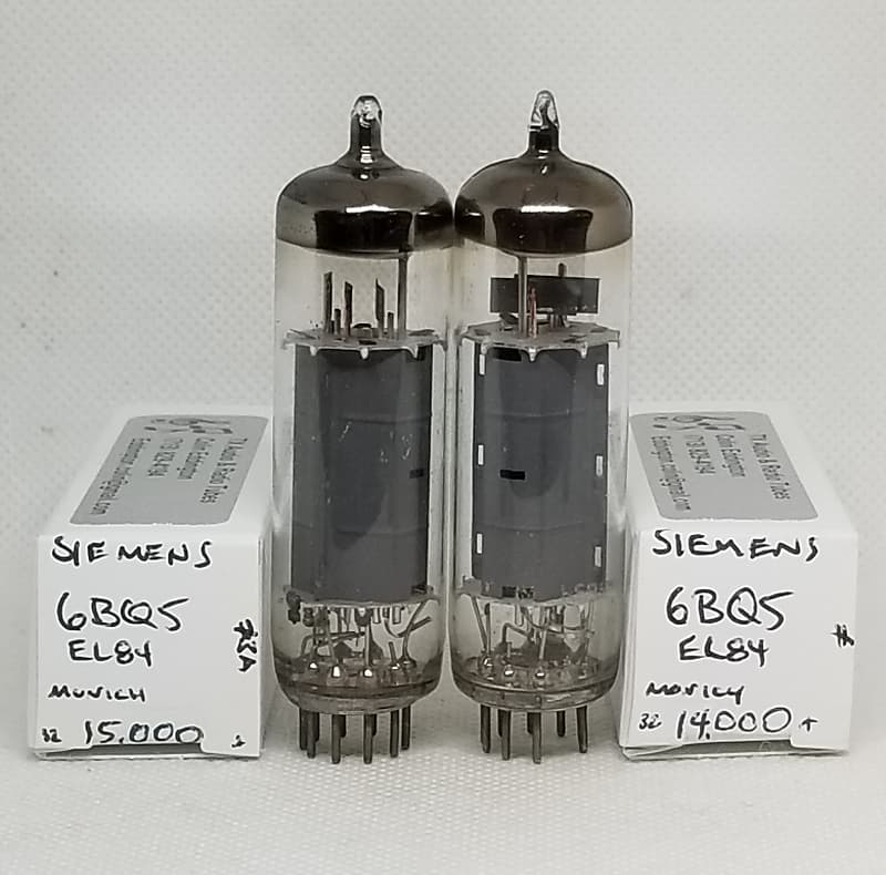 Siemens EL84/6BQ5 Well Matched (6.6%) Pair NOS | Reverb