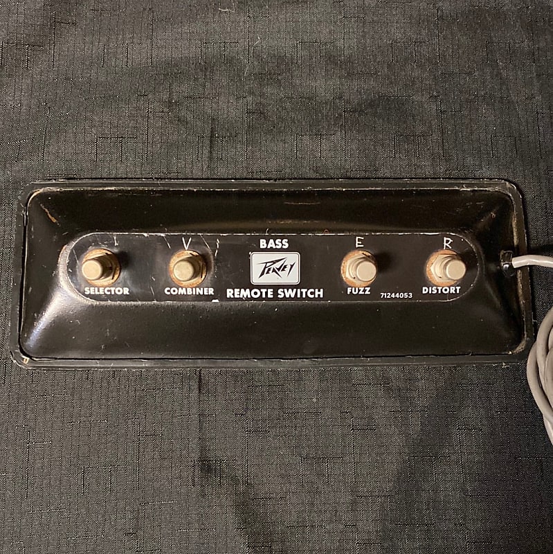 Used Peavey 5-Pin Bass Remote Switch Four-Button Footswitch | Reverb