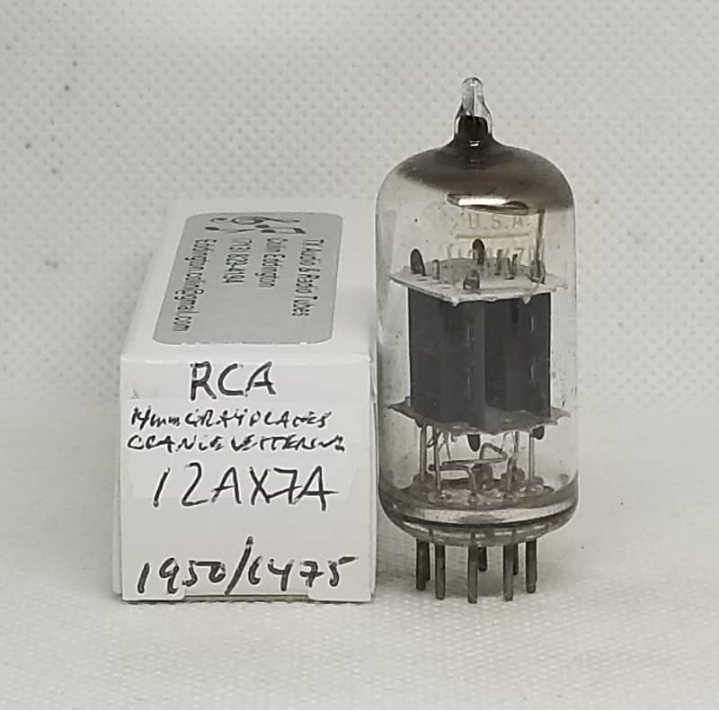 RCA 12AX7A Short Gray Plate Balanced Single NOS ECC83 12AX7 | Reverb