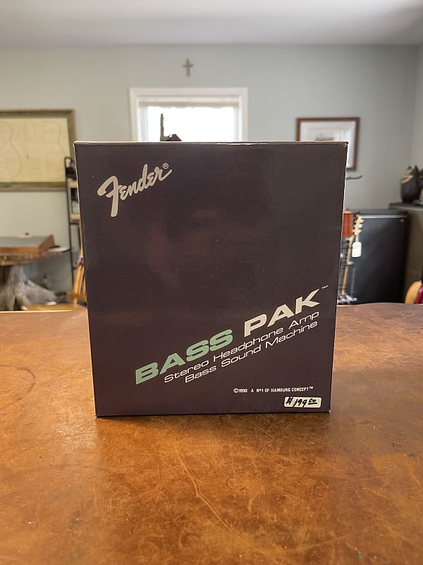 NOS Fender Bass Pak Stereo Headphone Amp 1990 | Reverb
