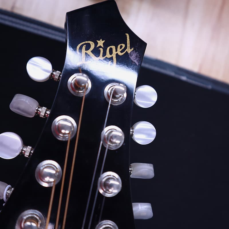 Rigel Mandolin A-Style, A+ Model w/Tolex Fitted Case | Reverb