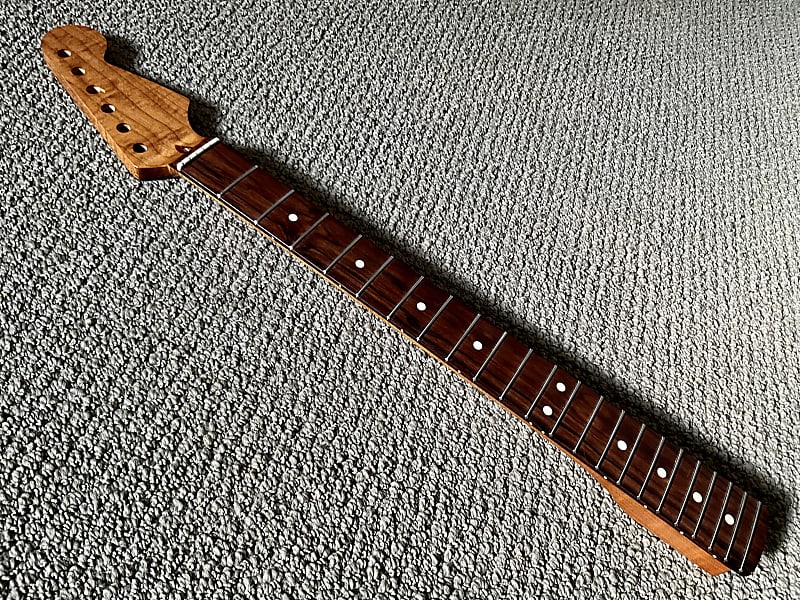 Warmoth Roasted Maple Stratocaster Neck | Reverb