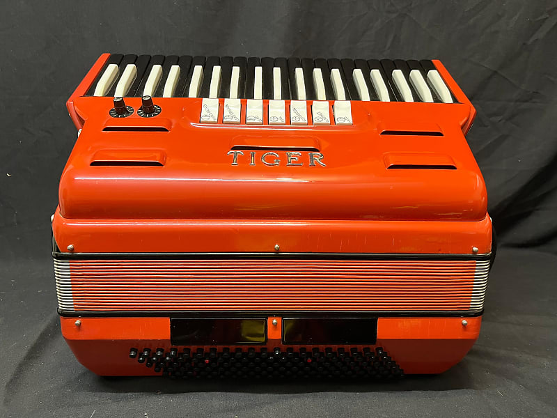 Titano Tiger 120-bass Piano Accordion Combo'Cordion | Reverb
