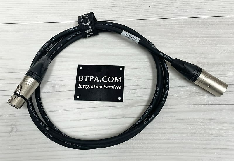 Best-Tronics Pro Audio 5 Pin XLR Cable - 6ft long | Reverb