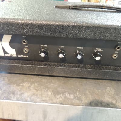 Kustom III Bass 1980's Black | Reverb