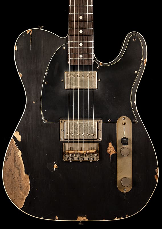 Nash T-2HB Black Telecaster Electric Guitar - Heavy Aging - | Reverb