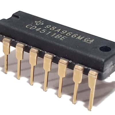 CD4511BE CD4511 CMOS BCD-to-7-Segment LED Latch Decoder - 20 | Reverb