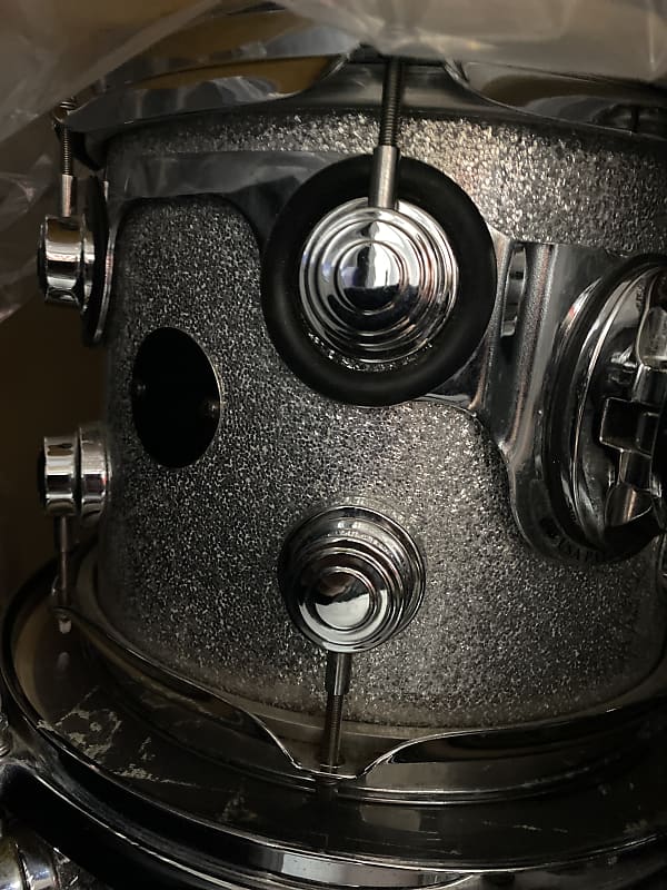 DW Collectors 10” fast tom drum 2002 Silver sparkle finish | Reverb
