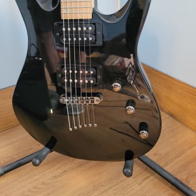 Mitchell MD150 Black Double Cutaway Electric Guitar | Reverb