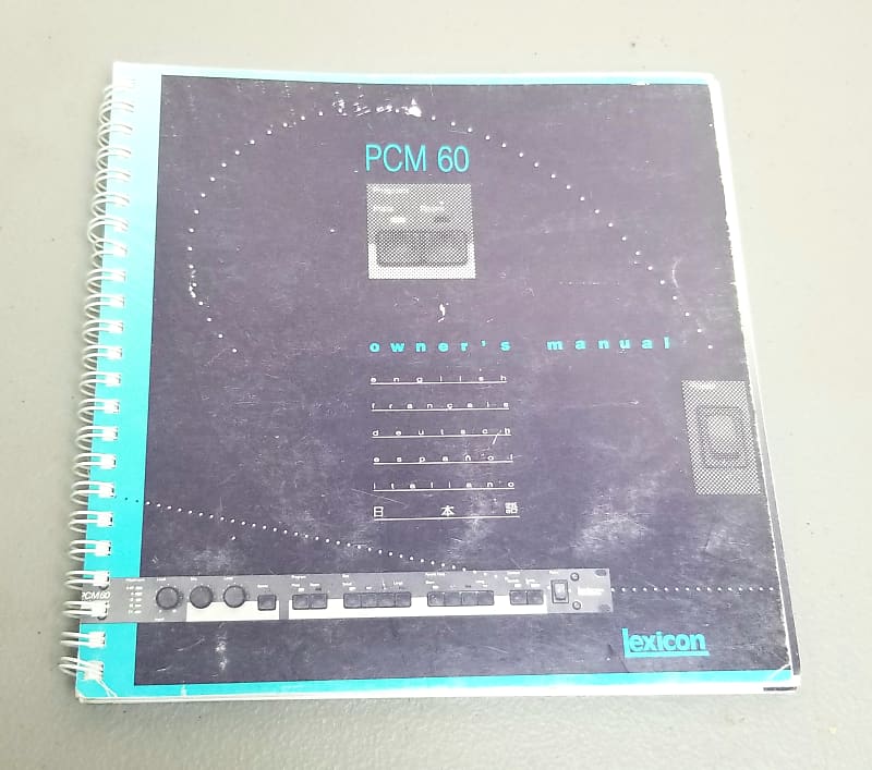 Lexicon PCM-60 Digital Reverb - Original Owner's Manual | Reverb