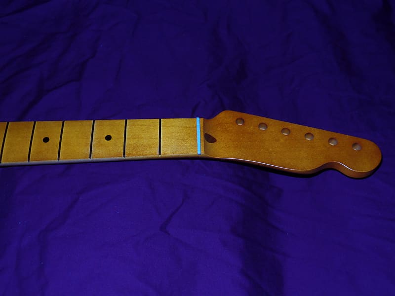 FAT 21 Medium Fret Relic 9.5 C Vintage Maple Telecaster | Reverb