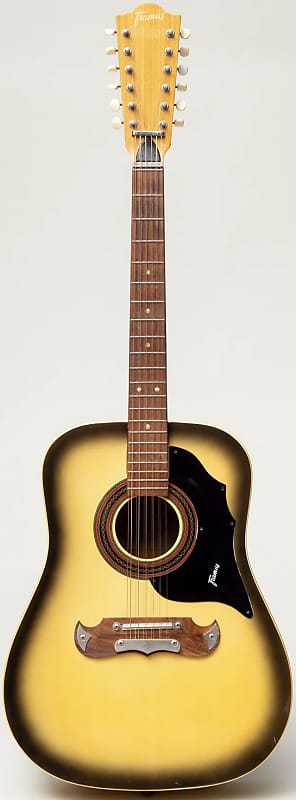 Rare 1968 Framus 12 String Acoustic Guitar Antigua Finish | Reverb