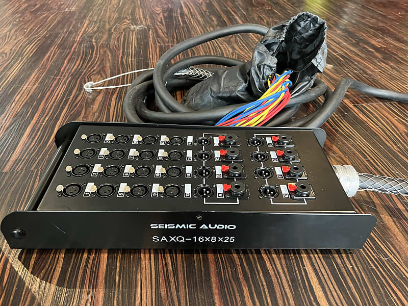 Seismic Audio SAXQ-16x8x25 - 16 Channel 25' Snake Cable (XLR | Reverb