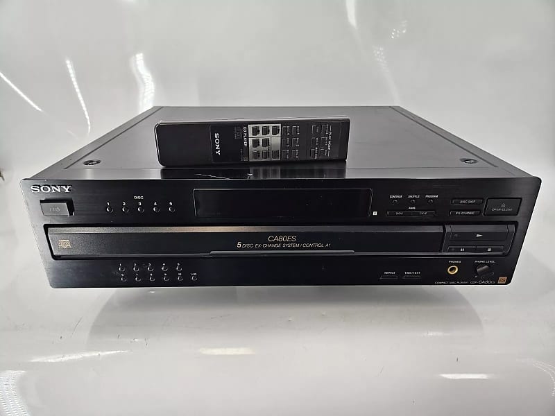 Sony CDP-CA80ES 5 Disc CD Changer Player with Remote - Tested | Reverb
