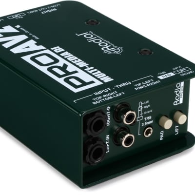 Radial ProAV2 2-channel Passive A/V Direct Box Bundle with | Reverb