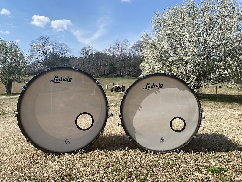 Two! Ludwig LEGACY Maple 100th Anniversary Bass Drums 24” and | Reverb