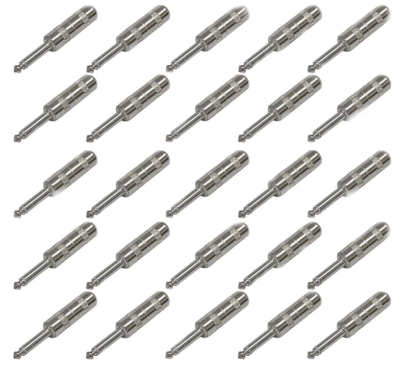 (25 PACK) SWITCHCRAFT 280 1/4" 6.35 mm 2-Conductor Mono TS | Reverb